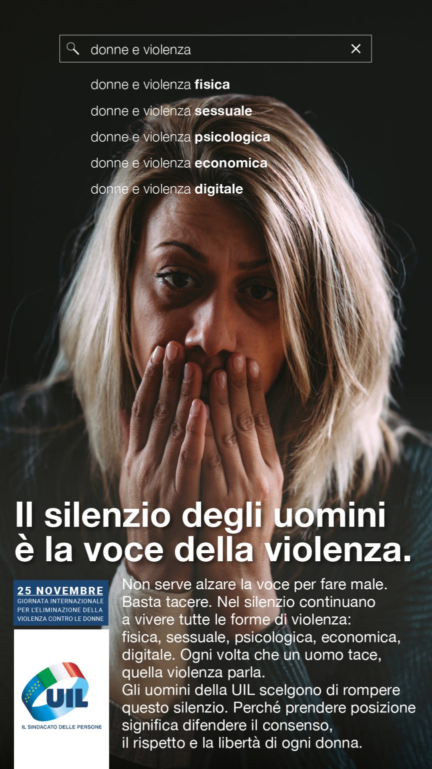 Uilca: 25 novembre 2025, "Il silenzio degli uomini è la voce della ...